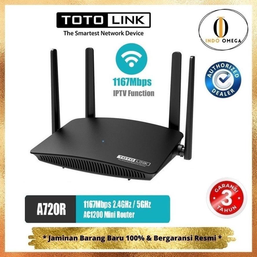 Jual TOTOLINK A720R AC1200 Wireless Dual Band Router | Shopee Indonesia