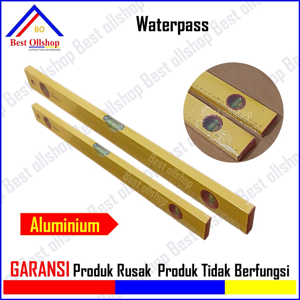 Jual Waterpass Aluminium Penggaris 18 Inch / Water Pass Aluminium Panjang 24 Inch 60 Cm | Shopee ...