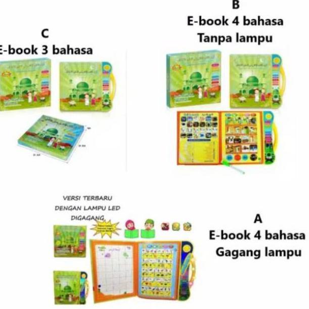 Jual Mainan Anak Edukasi Playpad E book Buku Pintar 3 Bahasa / 4 Bahasa ...