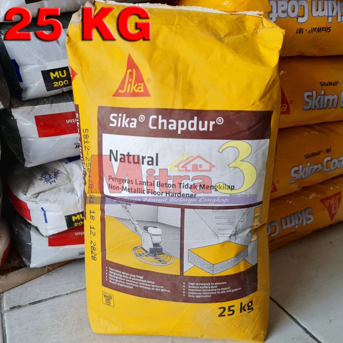 Jual ~@~@~@~@] SIKA CHAPDUR 25 KG Natural Floor Hardener / SikaChapdur Lantai Beton | Shopee ...