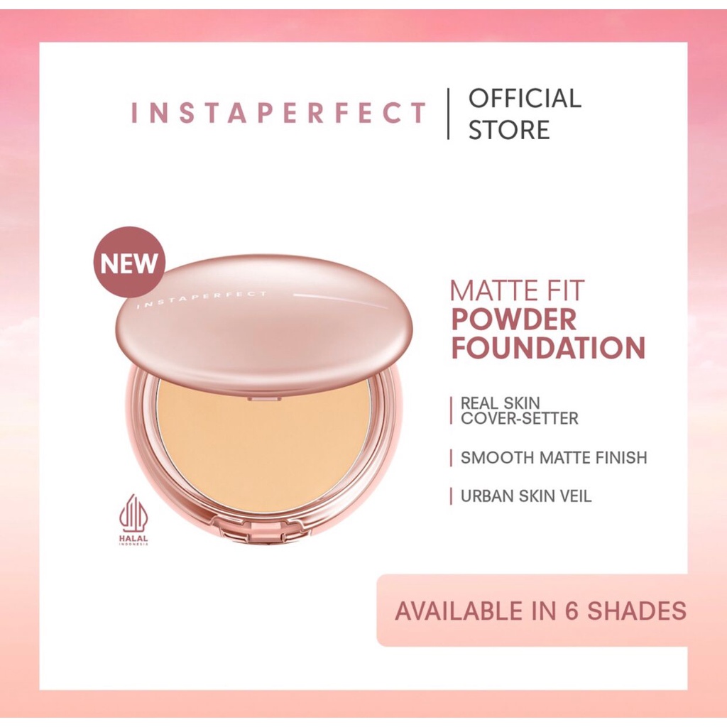 Jual WARDAH INSTAPERFECT MATTE FIT POWDER FOUNDATION | Shopee Indonesia