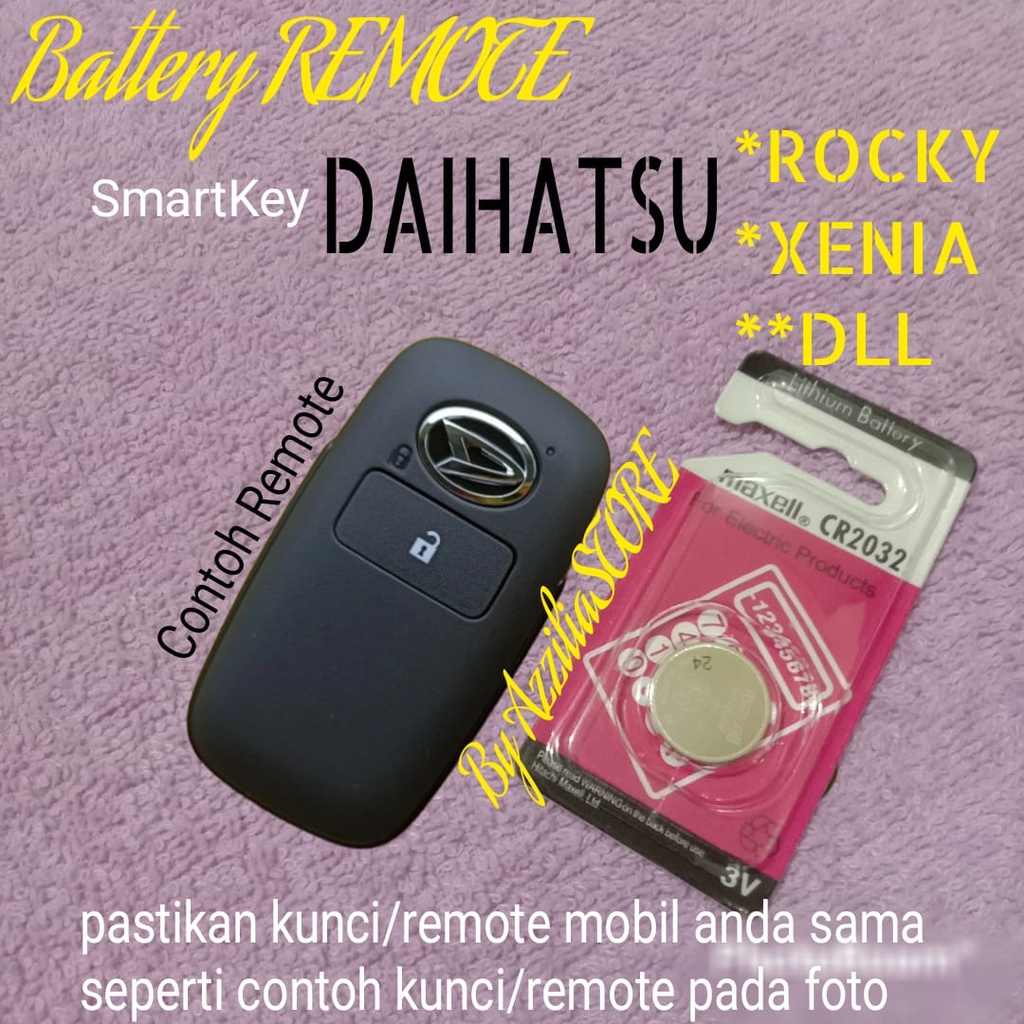 Jual Baterai Batrai Battery Batre Batere Untuk Remote Remot SmartKey ...