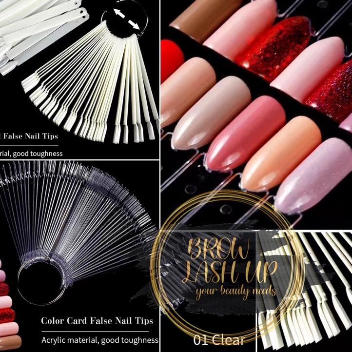 Jual Terlaris COLOR CHART RING NAIL GIGI KUKU PLASTIK WARNA KUTEK kutek ...