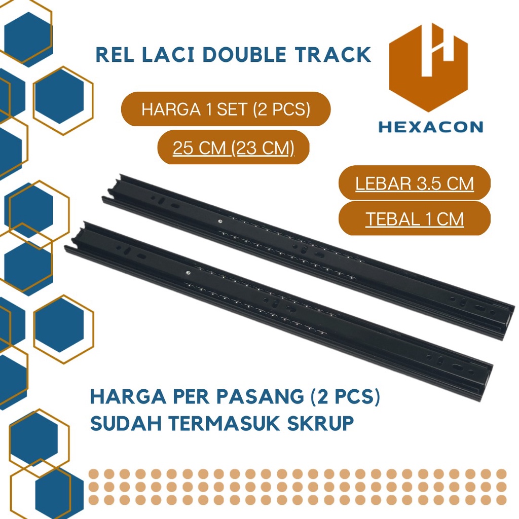 Jual Rel Laci 2x Double Track 25 cm / Rel Laci Hitam Double Track Full ...
