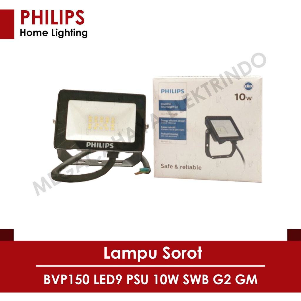 Jual lampu sorot philips outdoor PHILIPS BVP150 G2 LED9 10W 220V SWB LED Flood Light | Shopee ...
