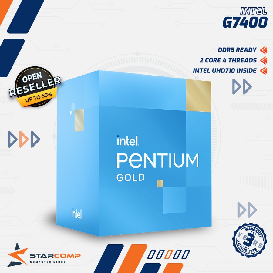 Jual Prosesor Intel Pentium Gold G7400 2 Core 4 Threads LGA 1700 Gen 12 ...