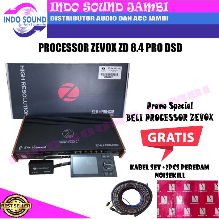 Jual PROCESSOR ZEVOX ZD 8.4 PRO DSD (FREE 1SET KABEL + PEREDAM NOISEKIL ...