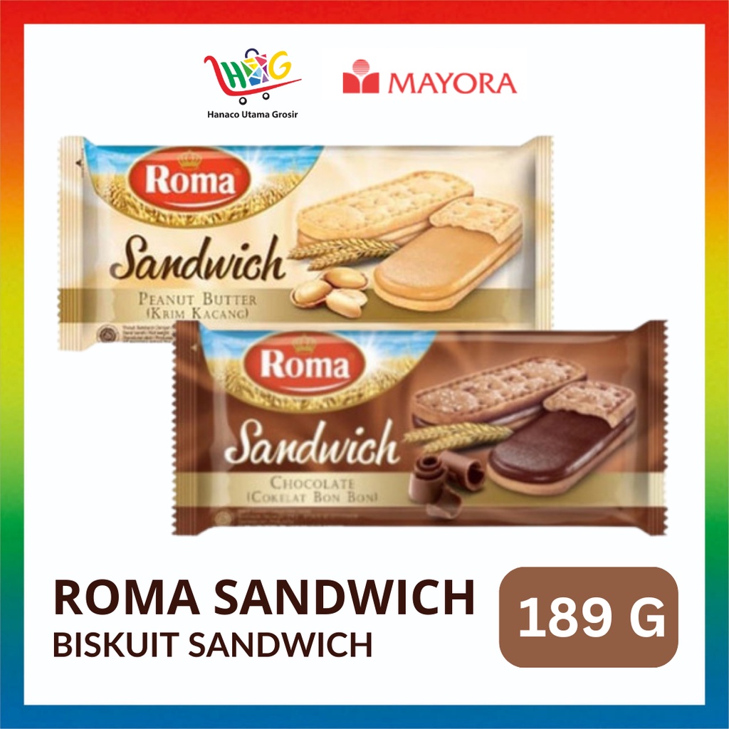 Jual Roma Sandwich 189gr All Varian | Shopee Indonesia