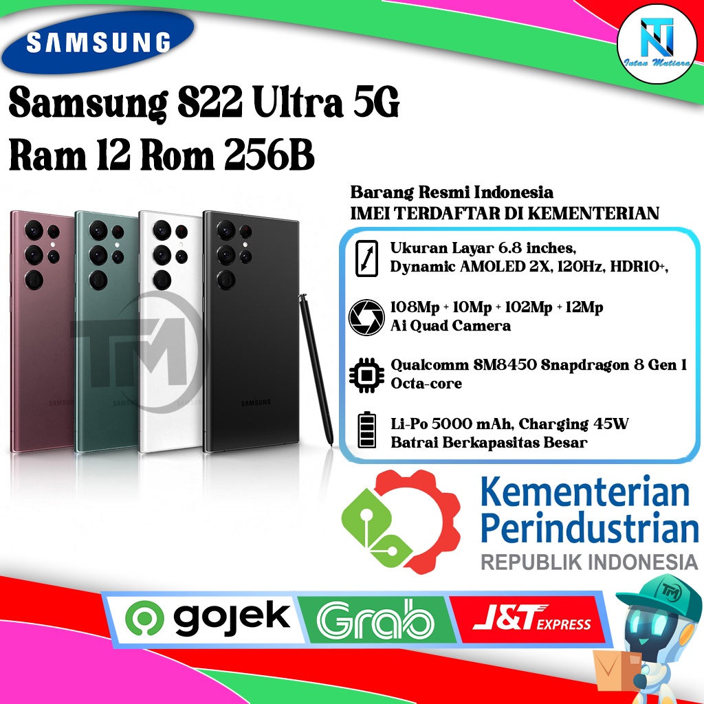 Jual Samsung Galaxy S22 Ultra 5G Ram 12 Rom 256GB | Shopee Indonesia