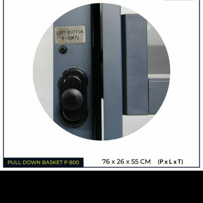 Jual PULL DOWN RACK BASKET / RAK TARIK STAINLESS P800 / RAK KITCHEN SET ...