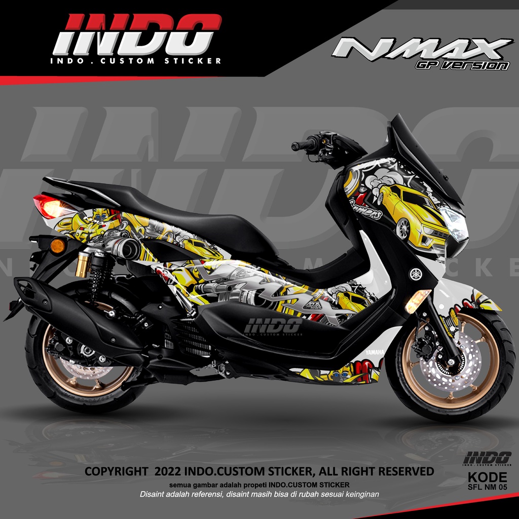 Jual DECAL NMAX FULL BODY KARAKTER STIKER NMAX NEW STIKER NMAX OLD ...