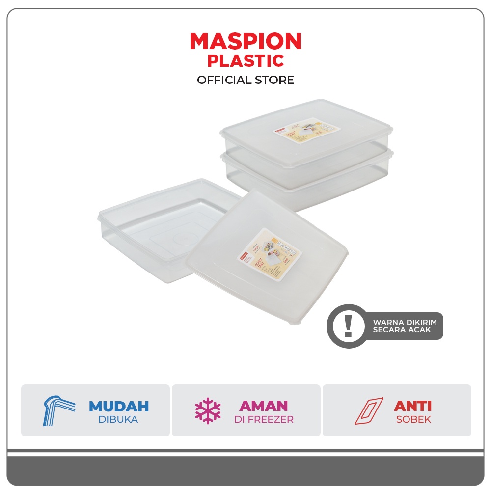 Jual Maspion Kotak Donat Plastik Dougnut Tray Large 3 pcs set | Shopee ...