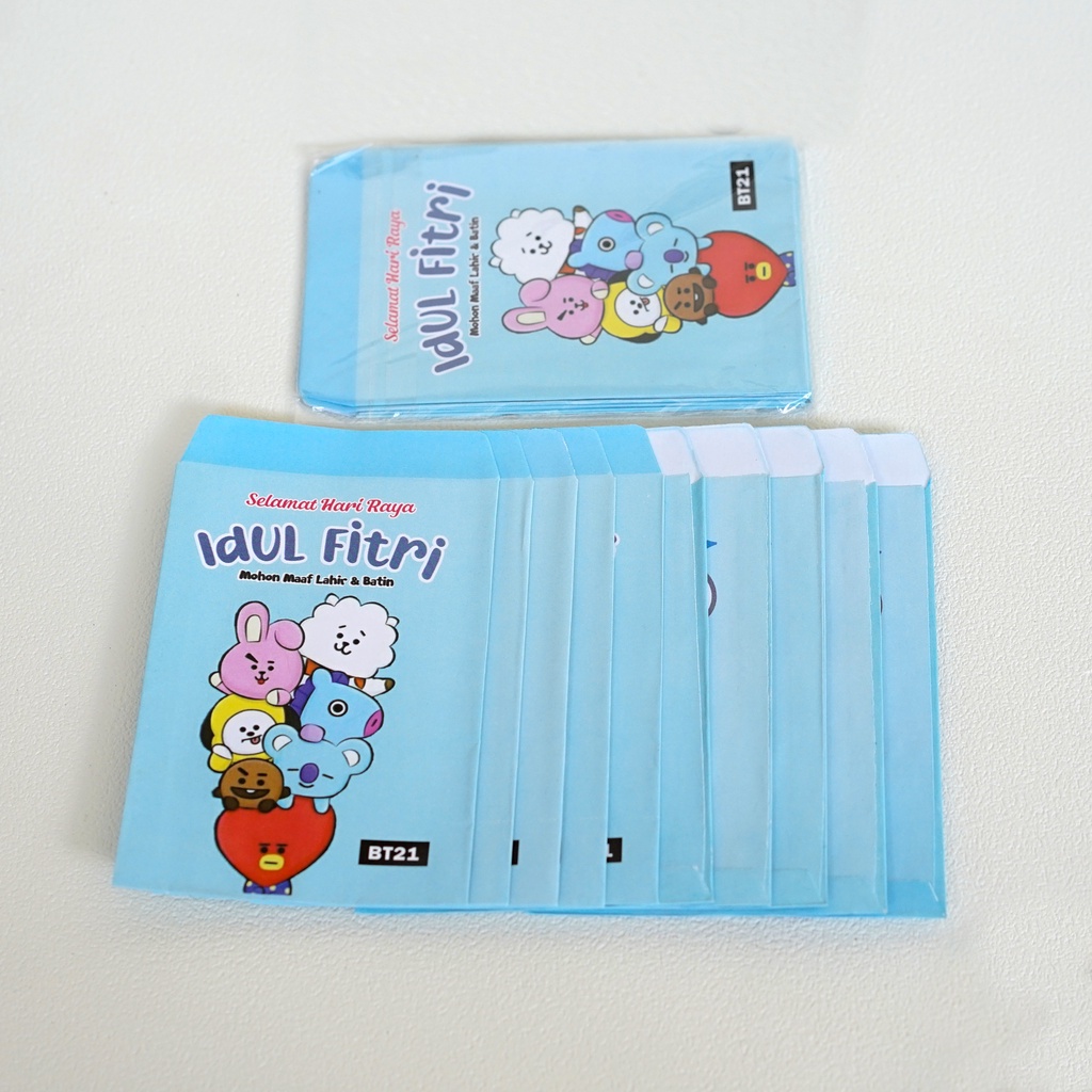 Jual MOTIF BTS BT21 AMPLOP PREMIUM LEBARAN ECER MEDIUM | Shopee Indonesia