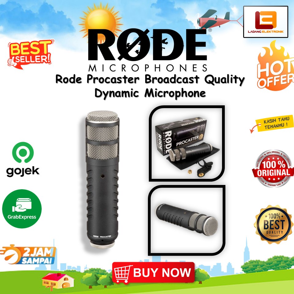 Jual Rode Procaster Broadcast Quality Dynamic Microphone Original | Shopee Indonesia