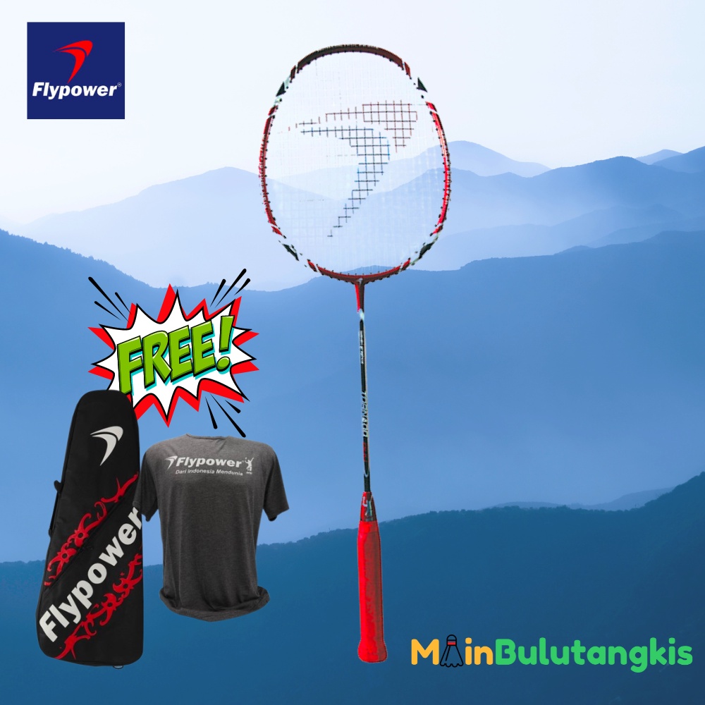 Jual Raket Badminton Flypower Tornado 800 Original FREE TAS DAN KAOS ...