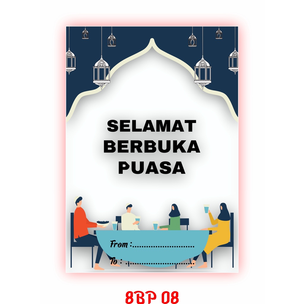 Jual Stiker Ucapan Selamat Berbuka Puasa - Kartu Buka Puasa - Kartu ...