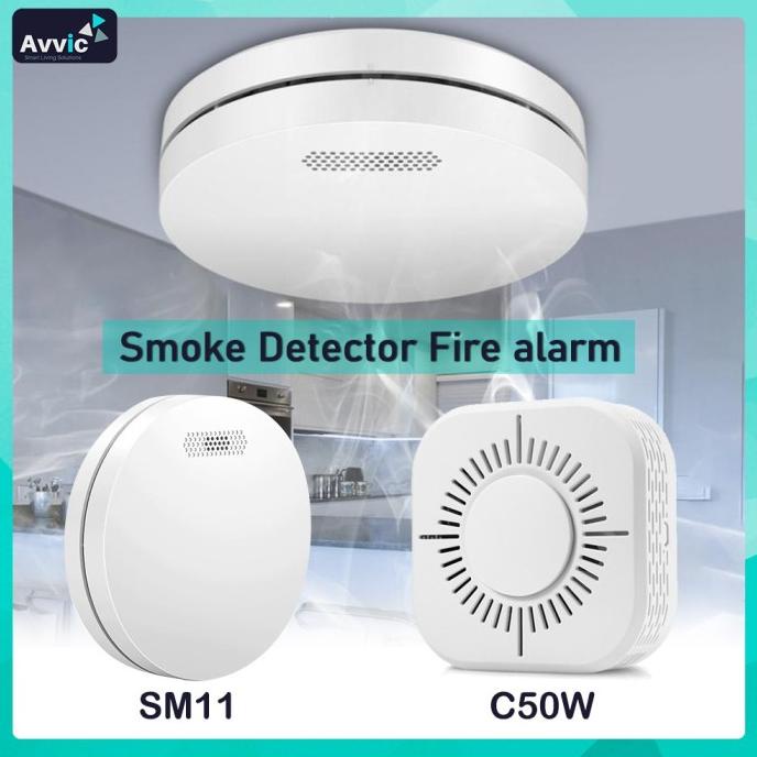 Jual Smoke Detector Fire Alarm Photoelectric Alat Pendeteksi Kebakaran ...