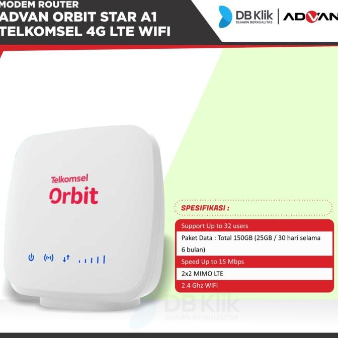 Jual Modem Router Advan Orbit Star A1 Telkomsel 4G LTE Wifi | Shopee ...