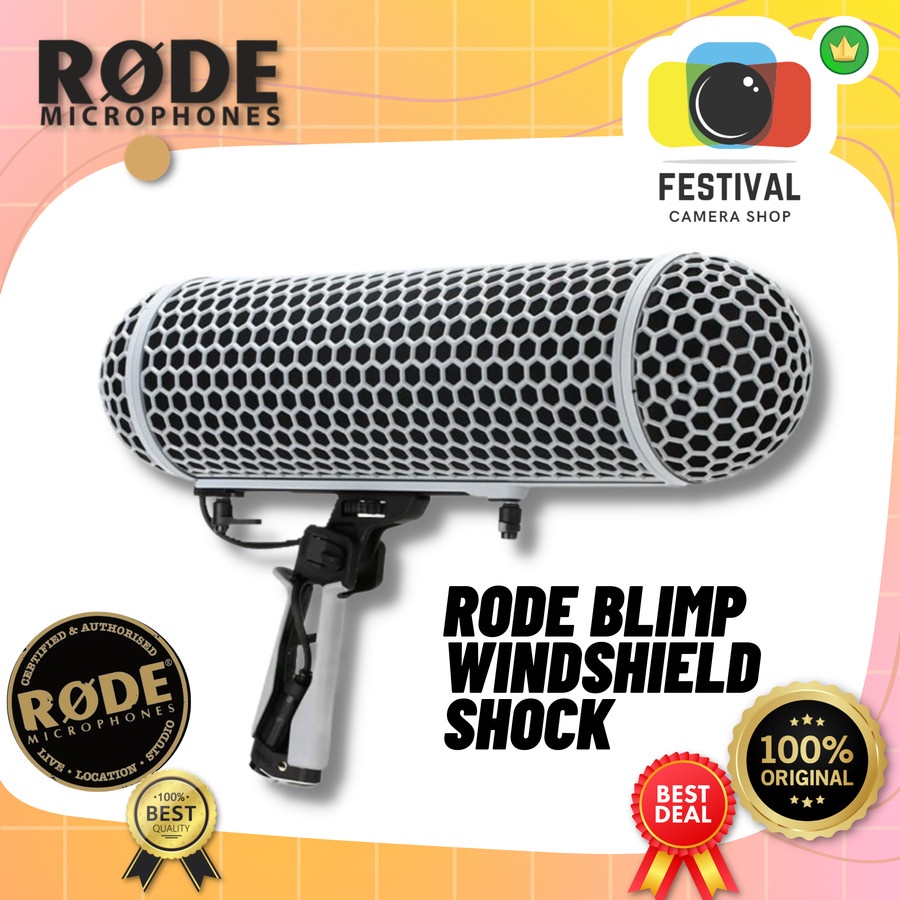 Jual Rode Blimp Windshield and Shock Mount System Microphone | Shopee ...