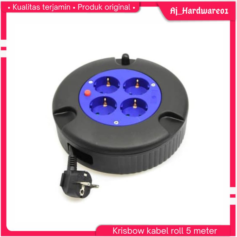 Jual Krisbow Kabel Roll Kf-bg-4 5 Mtr | Shopee Indonesia