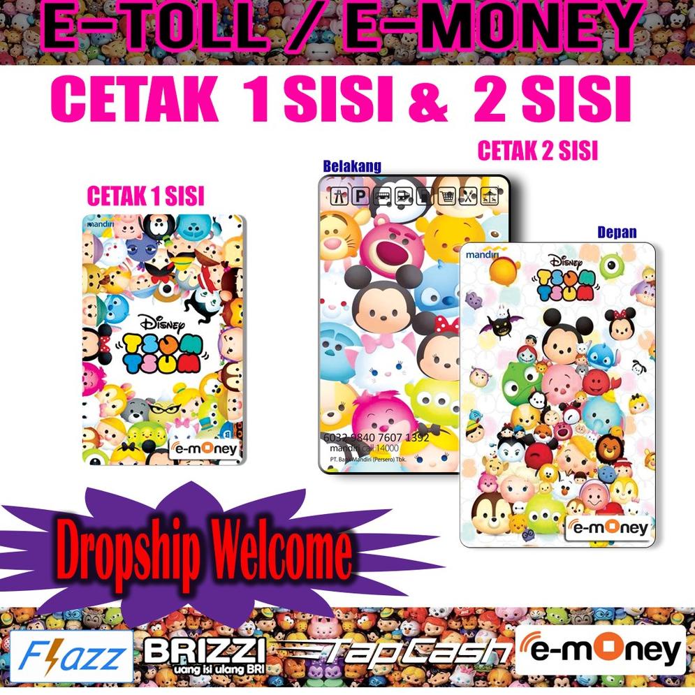 Jual 4.4 FLASH SALE kartu e-toll custom flazz brizzi disney tsum-tsum ...