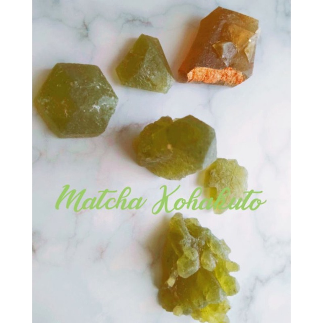Jual Matcha Kohakuto | Edible Crystal Tea | Traditional Candy | Shopee ...