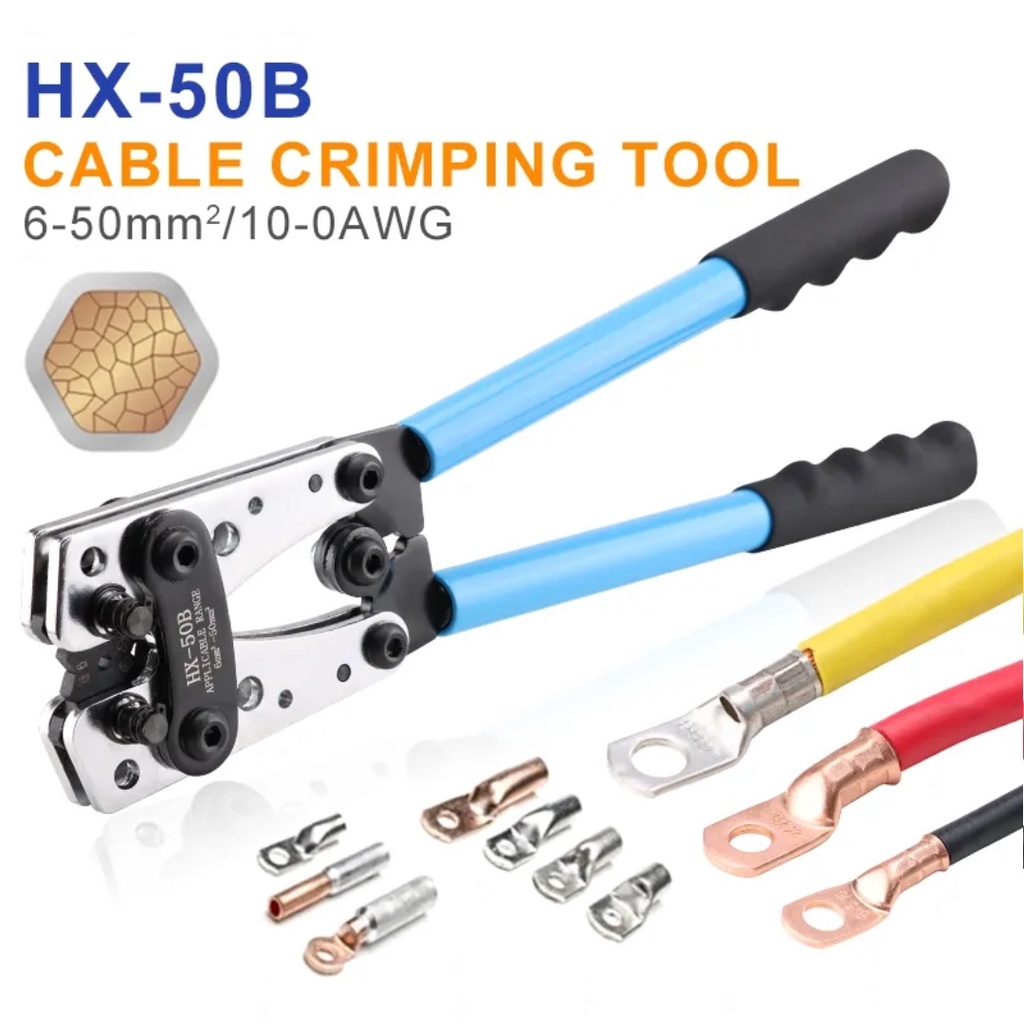 Jual Tang Skun SC HX-50B HX50B 6mm -50 mm Tang Press Crimping | Shopee ...