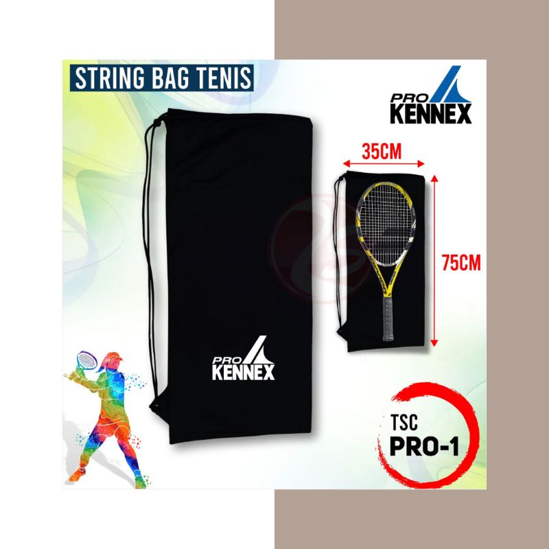 Jual Tas serut raket tennis string bag tenis lapangan bagpack sport tas ...