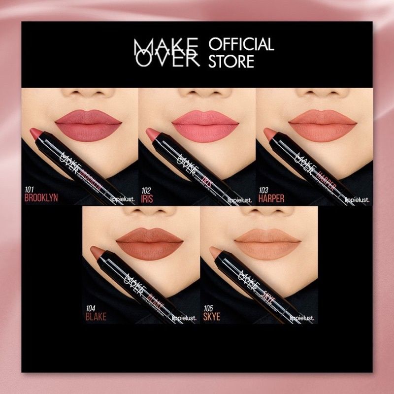 Jual MAKE OVER Color Stick Matte Crayon 2,6g- Lipstick Matte ( RIJEK ...