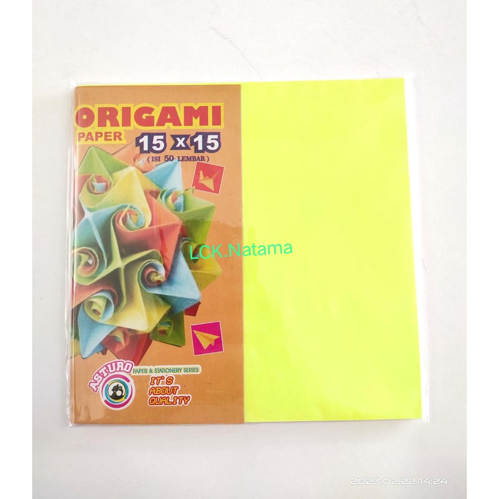 Jual ASTURO kertas ORIGAMI 15x15 ISI 50 LEMBAR kertas lipat | Shopee ...