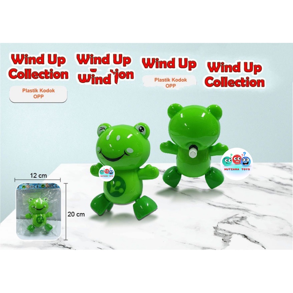 Jual MUTIARATOYS Mainan Lucu Wind Up Kodok Hijau Joget | Shopee Indonesia