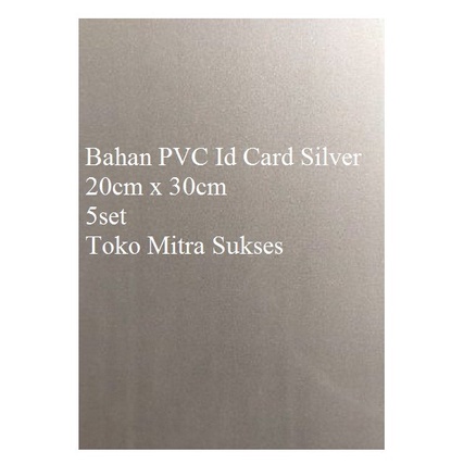 Jual Bahan Pvc Id Card Instan Silver 5 Set Star Seller | Shopee Indonesia
