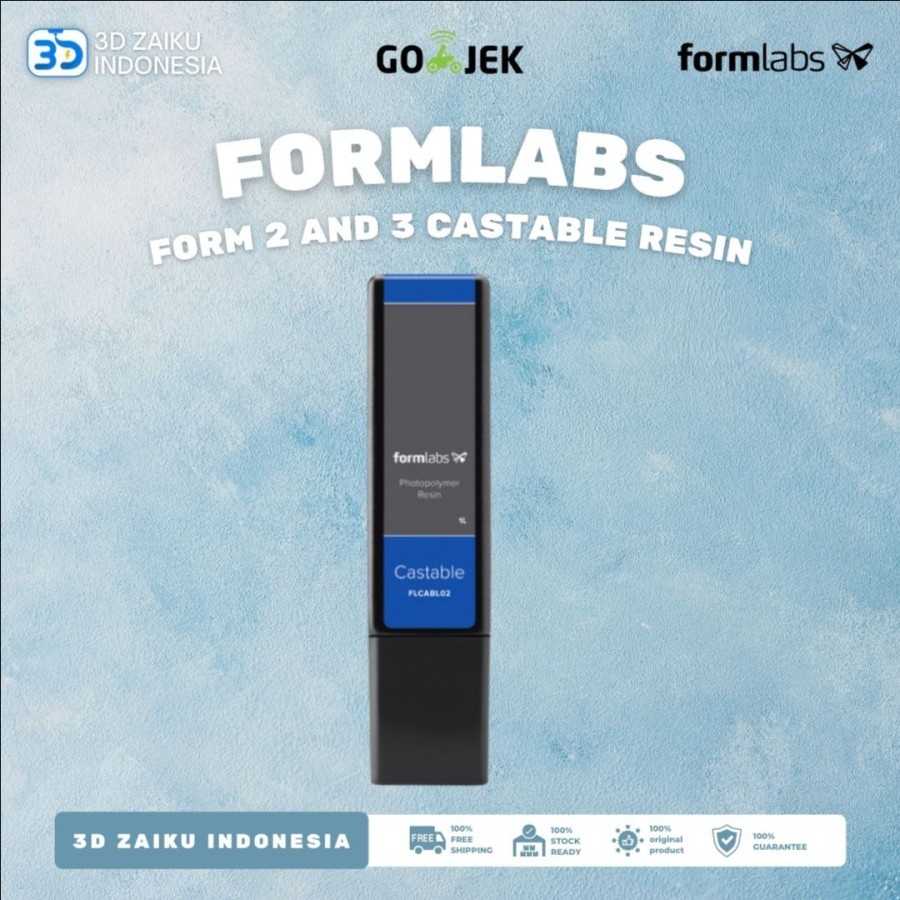 Jual Original Formlabs Form 2 and 3 Castable Resin for 3D Printing ...