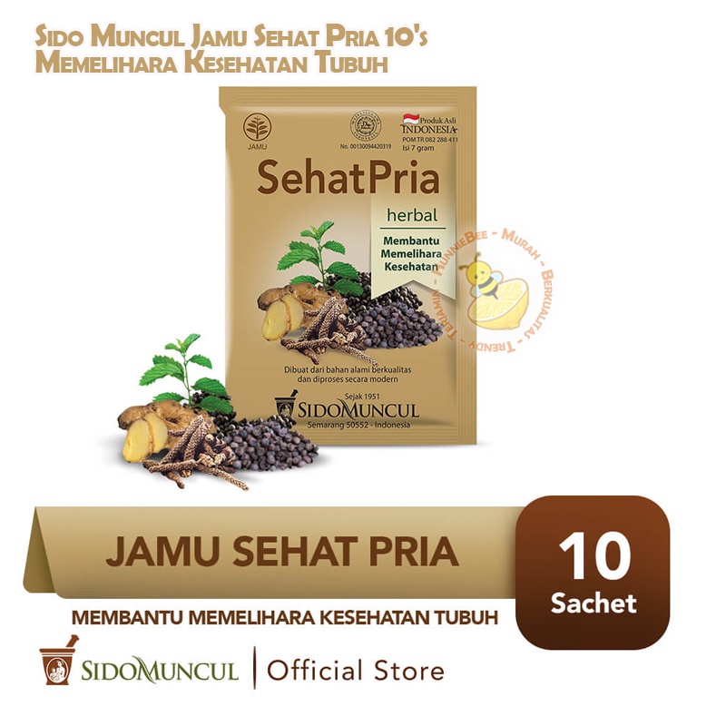 Jual Sido Muncul Jamu Sehat Pria 1 pack 10 sachet Memelihara Kesehatan ...