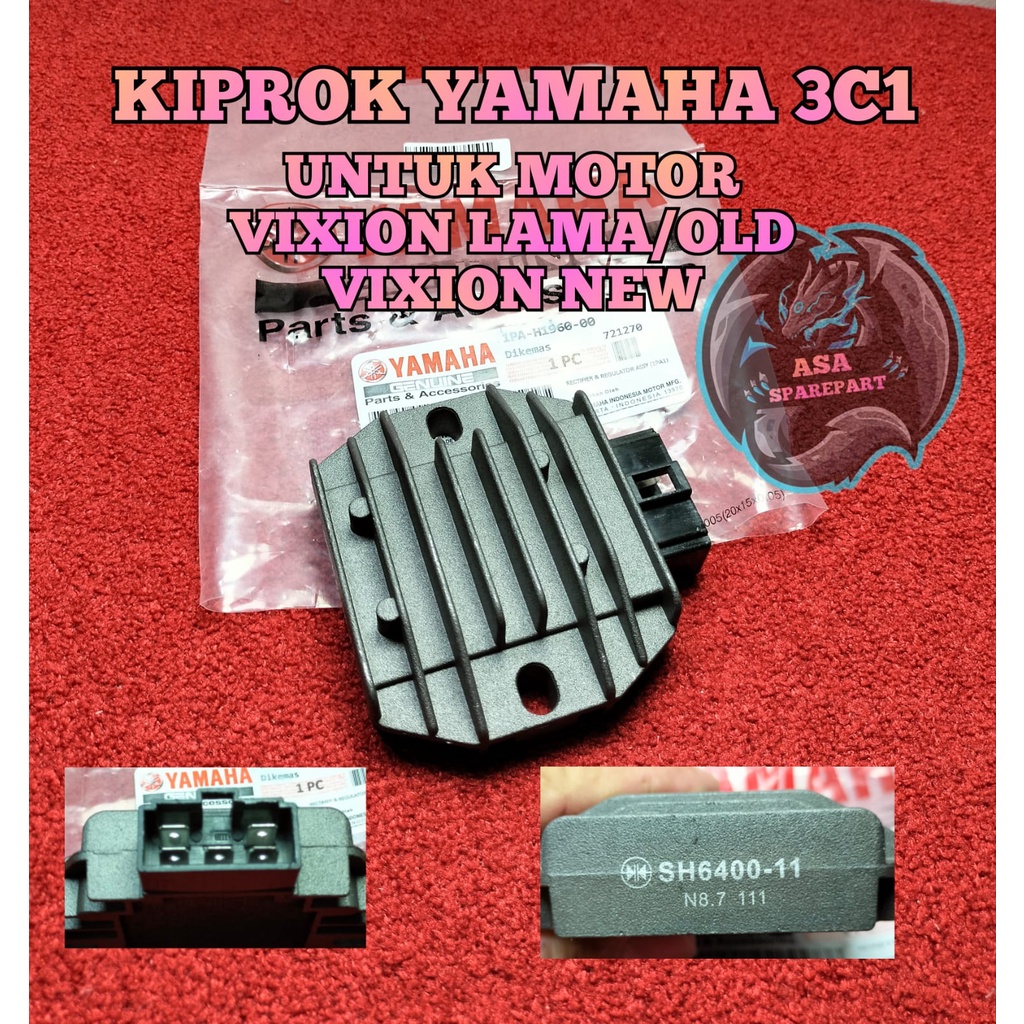 Jual KIPROK REGULATOR Motor YAMAHA 3C1 VIXION OLD LAMA regulator kiplok ...