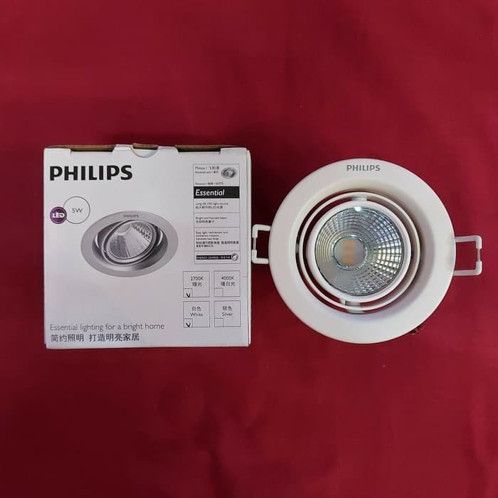 Jual 59775 Lampu Downlight LED 5w Pomeron Philips | Shopee Indonesia