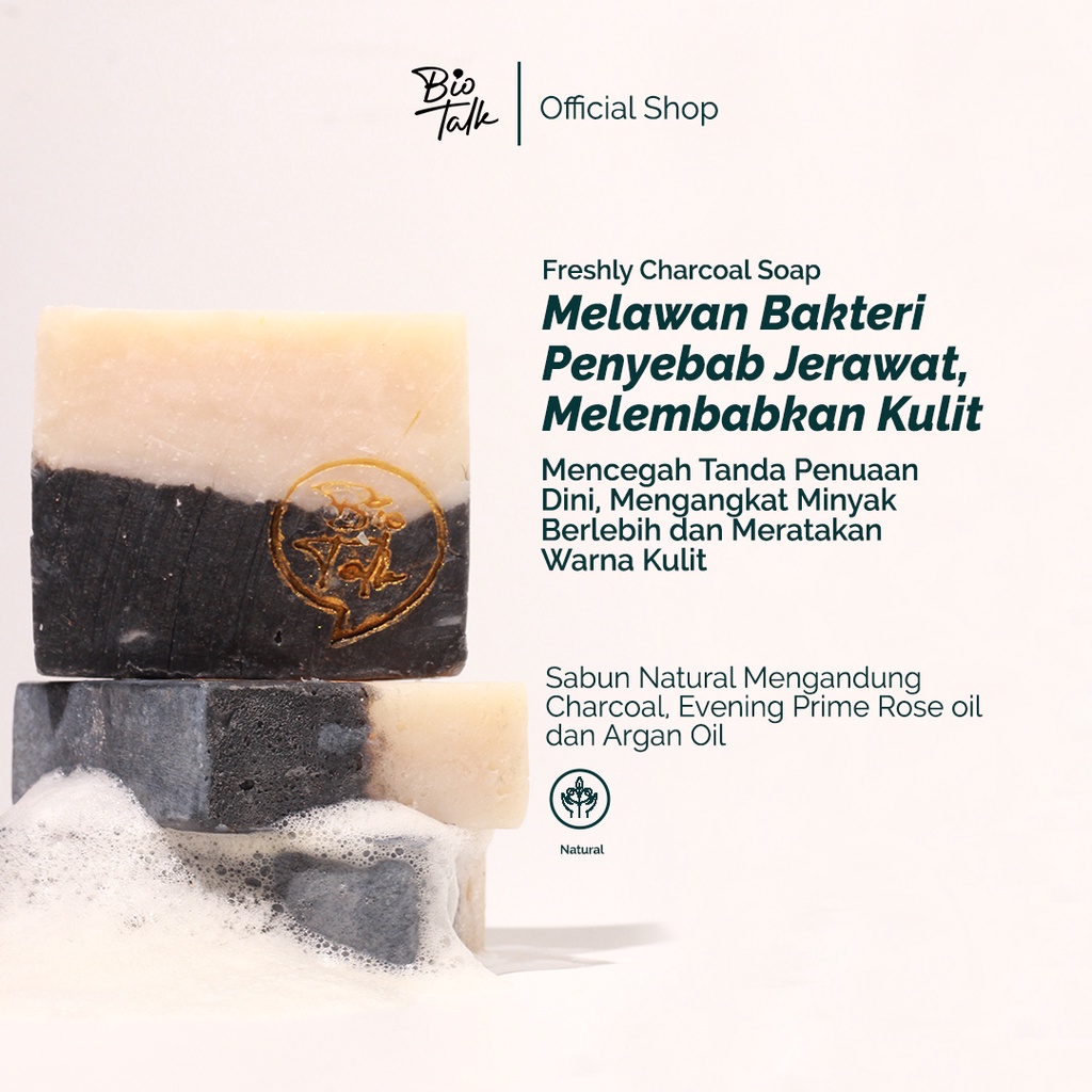 Jual Biotalk Freshly Charcoal | 120 gram | No SLS/SLES | Melawan ...