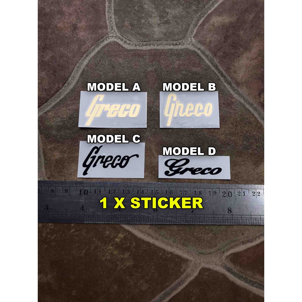 Jual Gitar Greco Sticker Tempel Headstock Elektrik Decal Akustik Bass ...