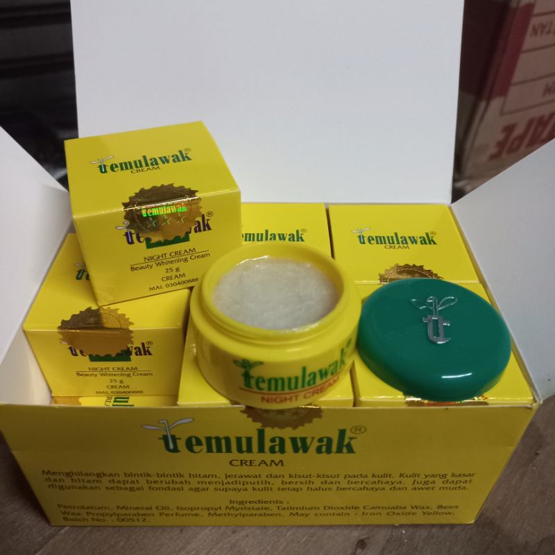 Jual Cream Temulawak Malam Original ( warna Cream Butek ) | Shopee ...