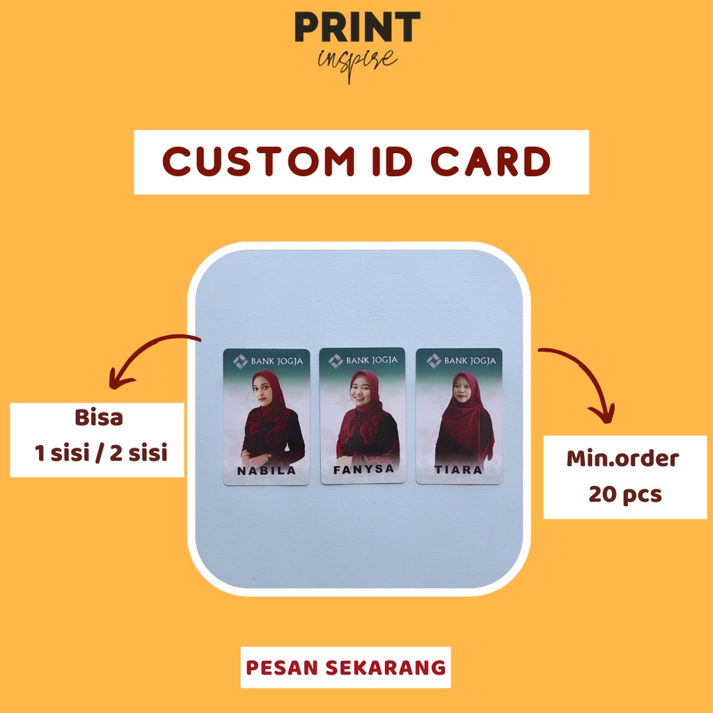 Jual ID CARD KONVENSIONAL 2 MUKA | Shopee Indonesia