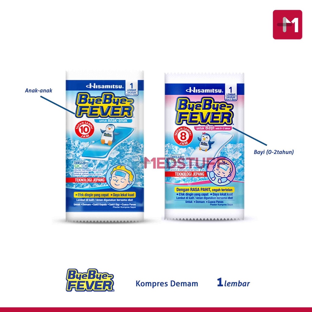 Jual Bye Bye Fever Plester Kompres Demam ByeBye Fever | Shopee Indonesia