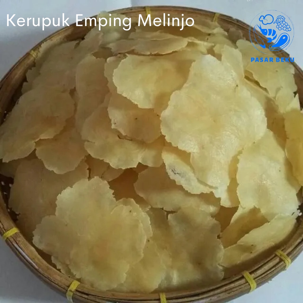 Jual Kerupuk Emping Melinjo Mentah Kerupuk Baguak Siap Goreng Pasar ...