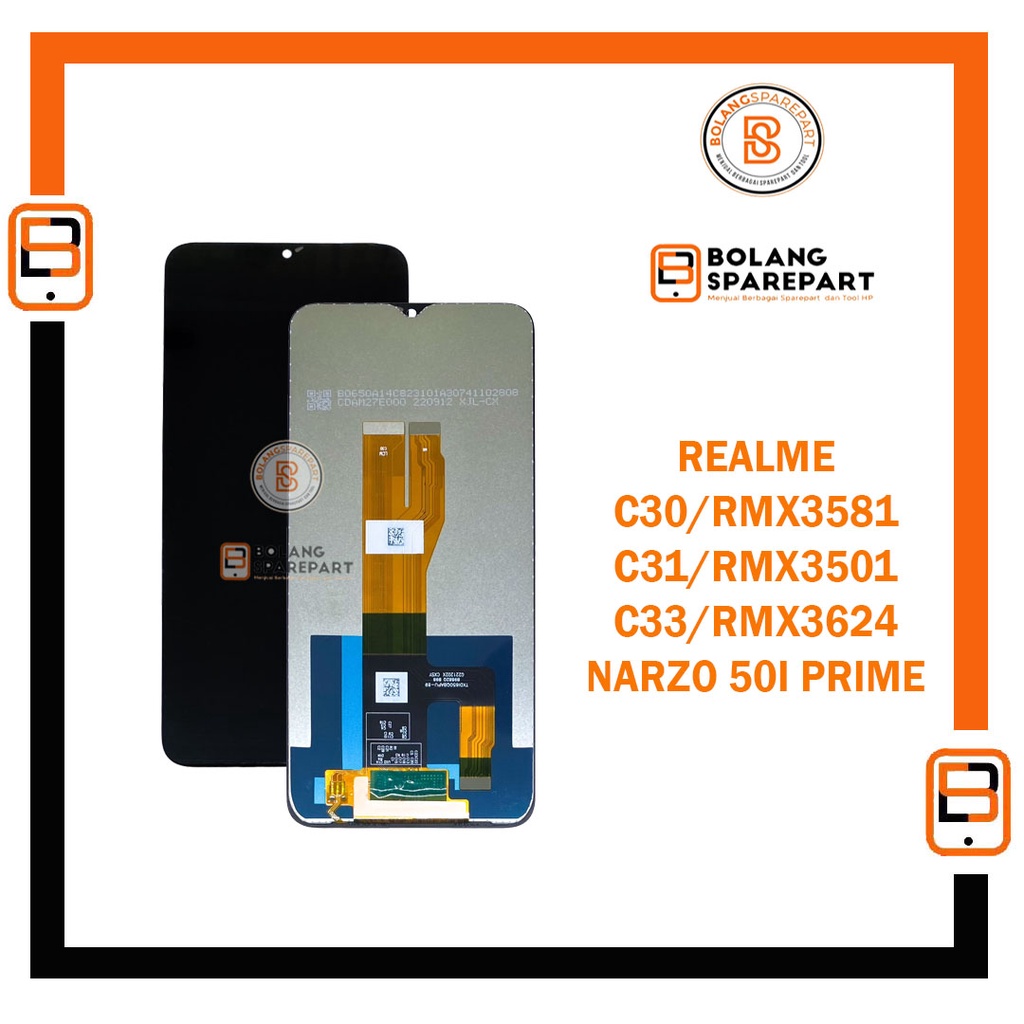 Jual LCD REALME C30 / C33 / NARZO 50I PRIME / RMX3581 / RMX3624 ...