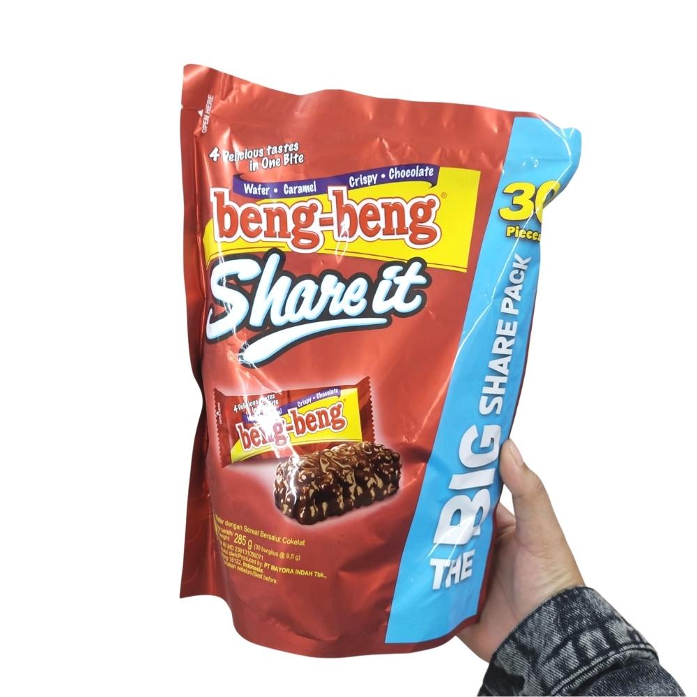 Jual Beng Beng Coklat Share It isi 30 bungkus @9.5gr Makanan Ringan ...
