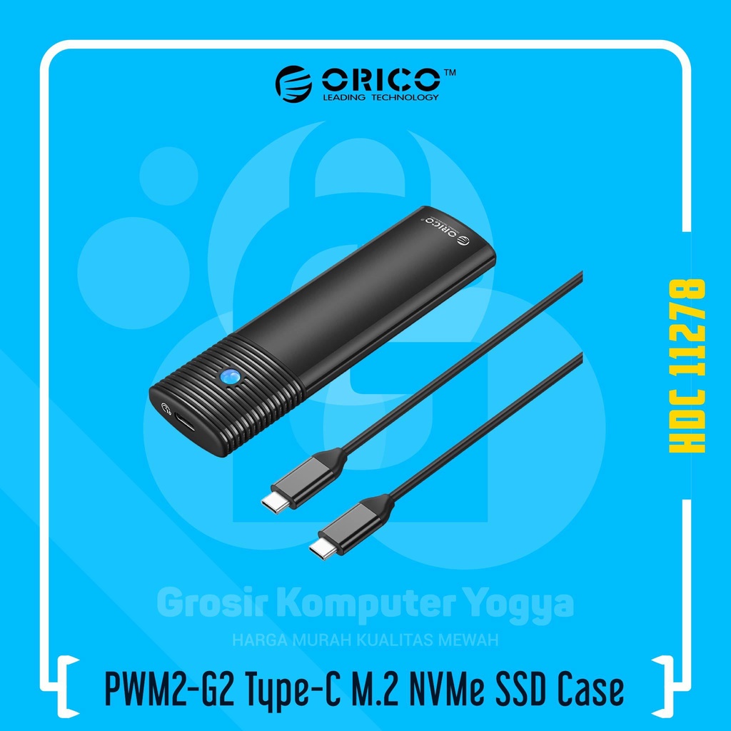 Jual Orico PWM2-G2 Type-C M.2 NVMe SSD Drive Enclosure Case | Shopee Indonesia