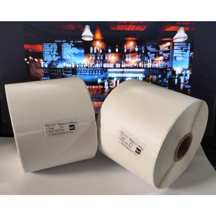 Jual THERMAL RESI 78X100 LABEL BARCODE 78 X 100 (isi 500) Xprinter ...