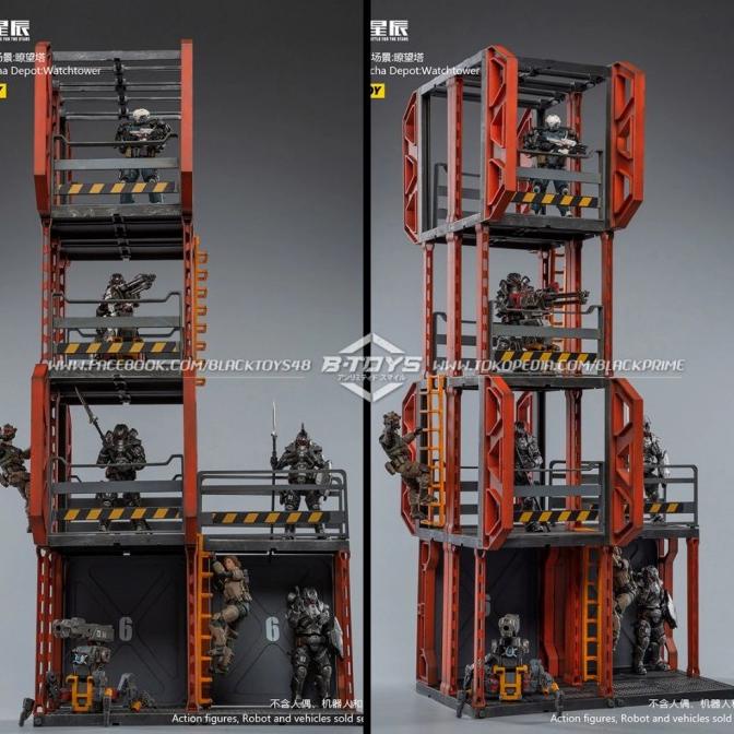 Jual Joytoy 1/18 Mecha depot Watchtower Observation tower diorama set ...