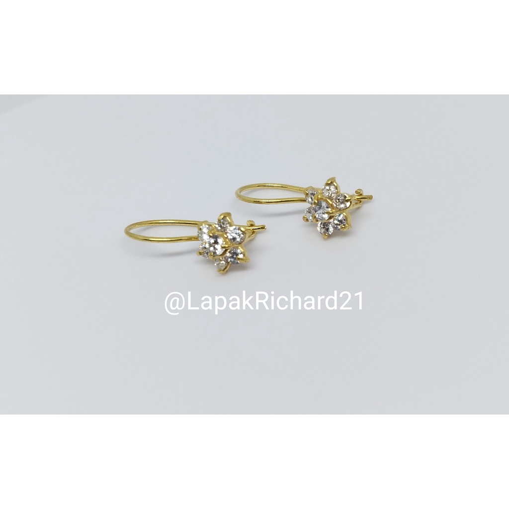 Jual Anting dewasa emas muda desy 1gram model kembang Emas muda ...
