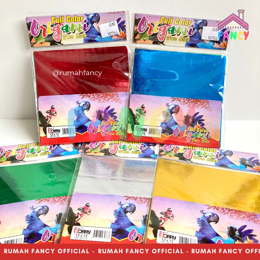 Jual [1PAK] isi 20 Lembar Kertas Lipat Emas Metalik Mengkilap / ORIGAMI ...