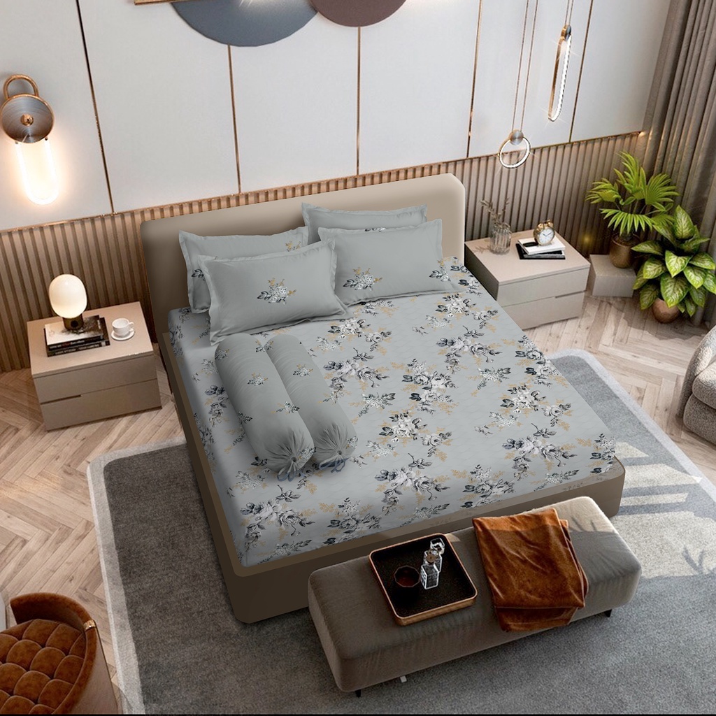 Jual Kintakun Sprei 160/180/200 Jocelyn Beglance Bamboo Silk Premium T40 (5in1) | Shopee Indonesia